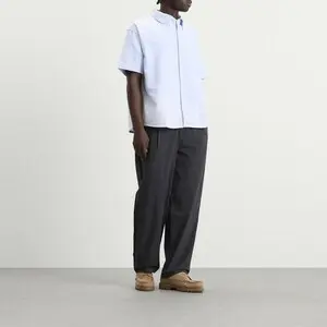 BRAM'S FRUIT Distressed Oxford Shortsleeve Shirt
