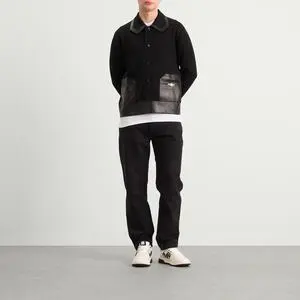 Amiri Leather Patch Ma Cardigan