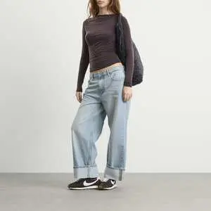 Good American Good Standard Baggy Jeans - Indigo