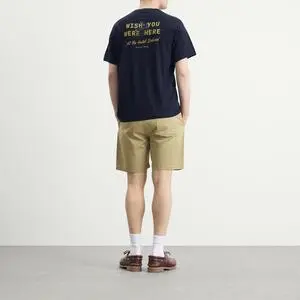Universal Works Wish You Were Here T-shirt - Navy