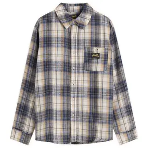 STAN RAY Flannel Shirt In | Size: | Cotton/polyester | End Clothing - Navy Plaid