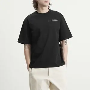 Casablanca Glitch Orchid Oversized T-shirt - Black