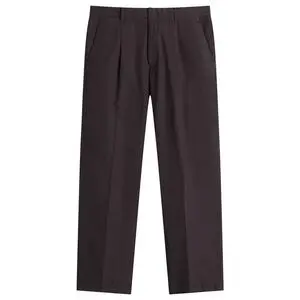 Auralee Garment-dyed Shuttle Weather Trouser - Dark Brown