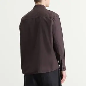 Auralee Garment-dyed Shuttle Weather Shirt