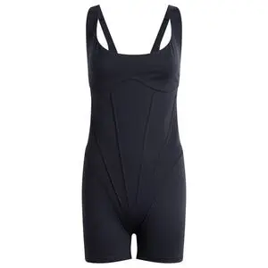 Nike X Skims Matte Corset Short One Piece 2 - Obsidian