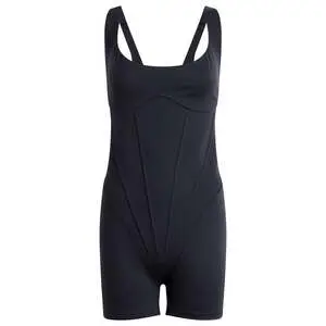 Nike X Skims Matte Corset Shorts One Piece 2" In | Size: | 100% Nylon | End Clothing - Obsidian