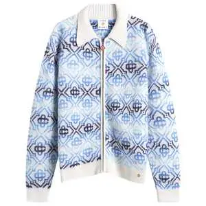 Casablanca Space Dye Monogram Zip Up