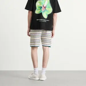 Casablanca Tuck Stitch Shorts - Multi