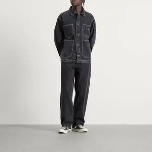 STAN RAY Coverall Jacket - Stonewashed Black Denim