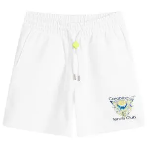 Casablanca Tennis Club Icon Sweatshort - White