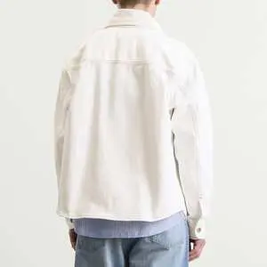 AMI Paris De Coeur Light Denim Overshirt