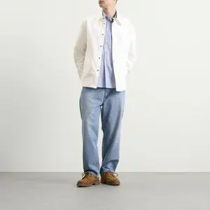 AMI Paris De Coeur Light Denim Overshirt