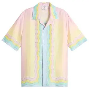 Casablanca For The Love Of Dance Cuban Collar Shirt - Pink