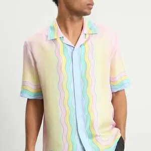 Casablanca For The Love Of Dance Cuban Collar Shirt