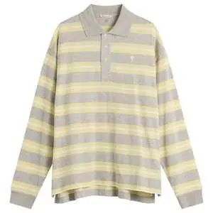 AMI Paris Mercerised Jersey Adc Stripe Polo