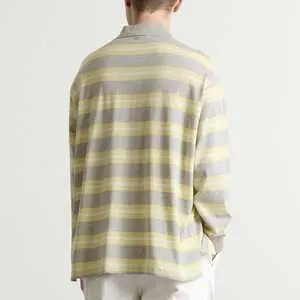 AMI Paris Mercerised Jersey Adc Stripe Polo