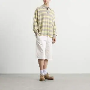 AMI Paris Mercerised Jersey Adc Stripe Polo