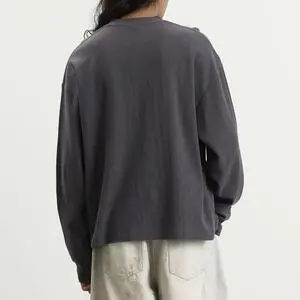 WON HUNDRED Steven Long Sleeve Ribbed T-shirt - Asphalt
