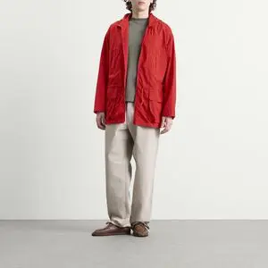 Auralee Cotton Lawn Hooded Blouson