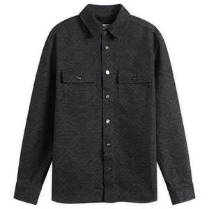 Casablanca Laser Monogram Denim Shirt - Black