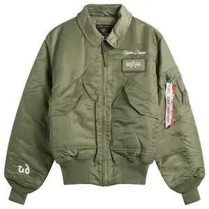 Alpha Industries X Uniform Display Cwu-45 Bomber Jacket End. Exclusive - Green