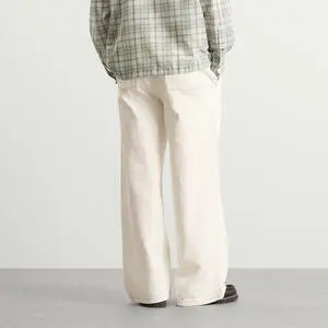 AMI Paris Light Wash Wide Leg Jeans
