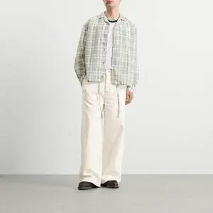 AMI Paris Light Wash Wide Leg Jeans