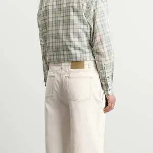 AMI Paris Light Wash Wide Leg Jeans