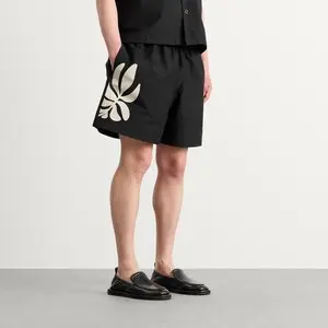 MKI MIYUKI ZOKU Botanical Print Wide Leg Shorts