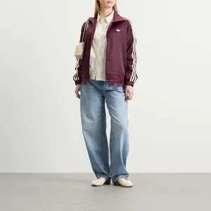 Adidas Firebird Satin Lace Track Top - Maroon