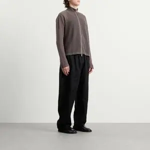 MKI MIYUKI ZOKU Linen Loose Knit Track Jacket