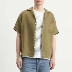 Portuguese Flannel Linen Camp Vacation Shirt