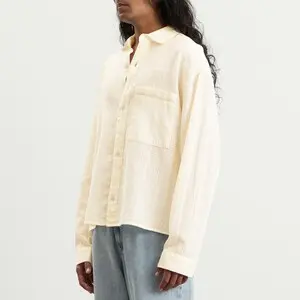 MKI MIYUKI ZOKU Loose Weave Check Box Dress Shirt