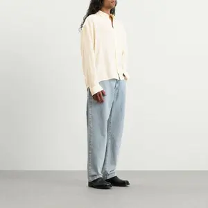 MKI MIYUKI ZOKU Loose Weave Check Box Dress Shirt