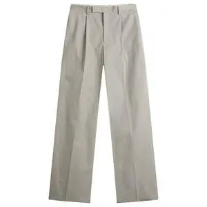 JIL SANDER Cotton Pleated Trouser - Ash Grey