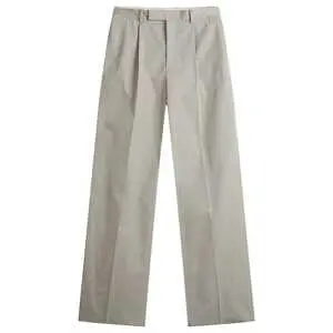 JIL SANDER Cotton Pleated Trousers - Ash Grey