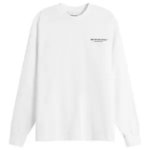MKI MIYUKI ZOKU Design Studio Long Sleeve T-shirt - White