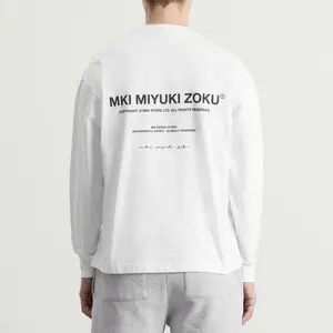 MKI MIYUKI ZOKU Design Studio Long Sleeve T-shirt - White