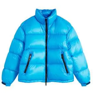 MKI MIYUKI ZOKU Translucent Funnel Neck Bubble Jacket Presented End - Ultramarine