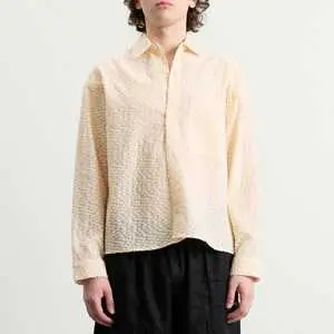 MKI MIYUKI ZOKU Ribbon Jacquard Box Dress Shirt