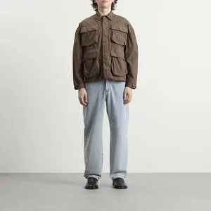 MKI MIYUKI ZOKU Garment Dye Box Overshirt