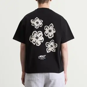 MKI MIYUKI ZOKU Hibiscus T-shirt - Black