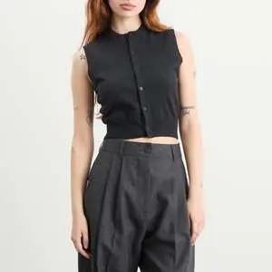 Auralee High Twist Wool Knit Vest