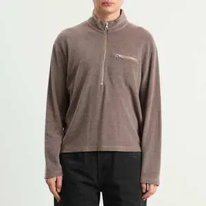 MKI MIYUKI ZOKU Towelling Quarter Zip