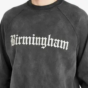 BEAMS Faded Print Raglan Sweat