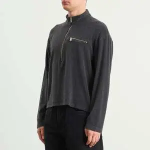 MKI MIYUKI ZOKU Towelling Quarter Zip