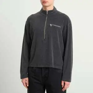 MKI MIYUKI ZOKU Towelling Quarter Zip