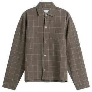 MKI MIYUKI ZOKU Seersucker Check Box Dress Shirt