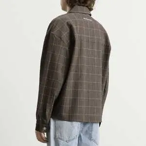 MKI MIYUKI ZOKU Seersucker Check Box Dress Shirt