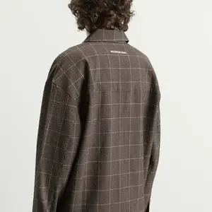 MKI MIYUKI ZOKU Seersucker Check Box Dress Shirt